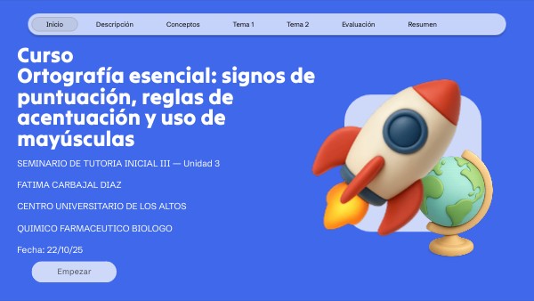 Curso Ortografía esencial: signos de puntuación, reglas de acentuación ...