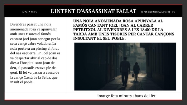 L'intent d'assassinat fallat | Genially