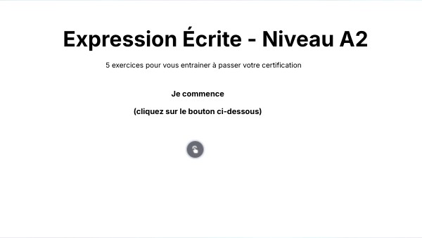 Expression Écrite - Niveau A2 | Genially