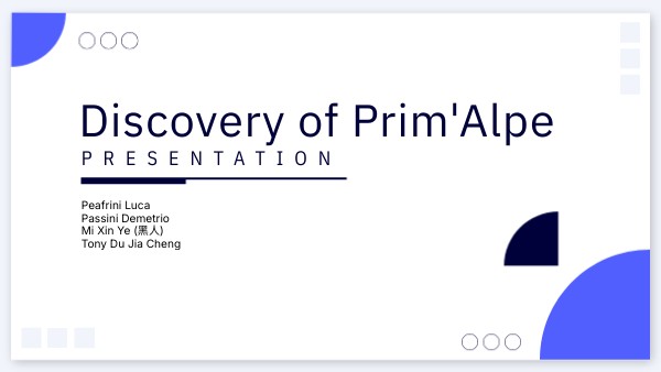 Discovery of Prim'Alpe | Genially