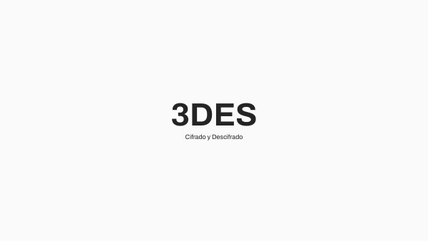 3DES | Genially