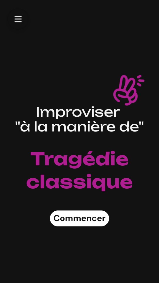A la manière de... Tragédie classique | Genially