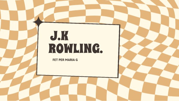 J.k Rowling. | Genially