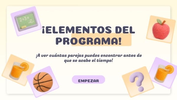 ¡Elementos del programa! | Genially
