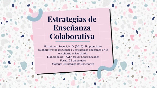 Estrategias de Enseñanza Colaborativa | Genially