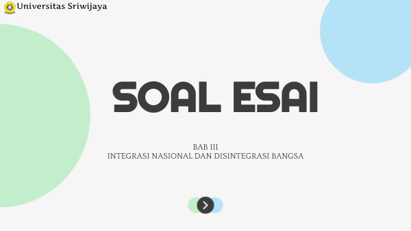 BAB III (SOAL ESSAY) | Genially