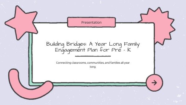 Building Bridges: A Year Long Family Engagement Plan for Pre - K | Genially