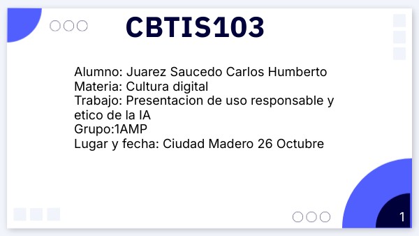 Uso responsable y ético de la IA | Genially