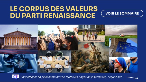 Corpus des valeurs | Genially