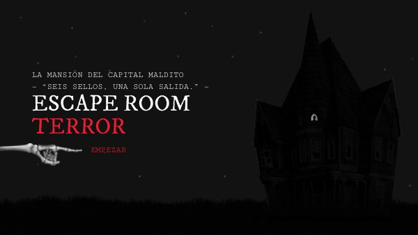 Escape room: PB, VAN, TIR, FM (halloween) | Genially