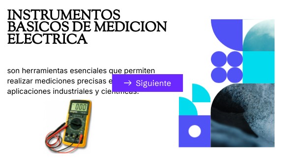 instrumentos basicos de medicion electrica | Genially