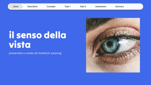 il senso della vista | Genially