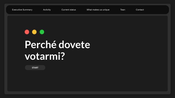Perché dovete votarmi? | Genially