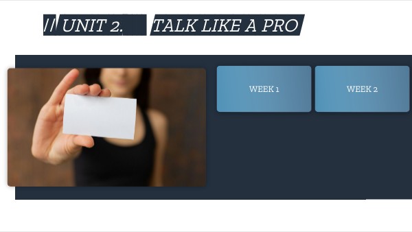 UNIT 2 - TALK LIKE A PRO | Genially