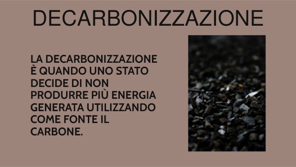 DECARBONIZZAZIONE | Genially