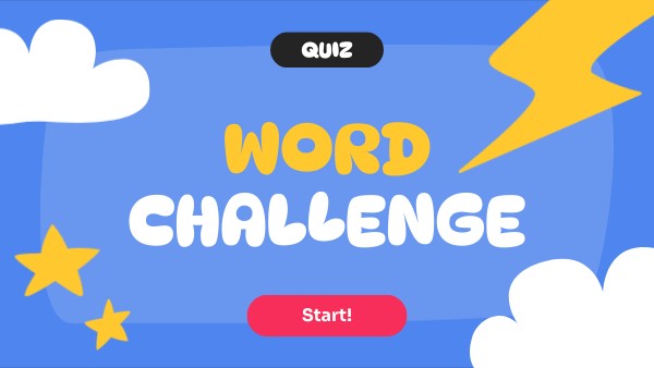 WORD Challenge | Genially