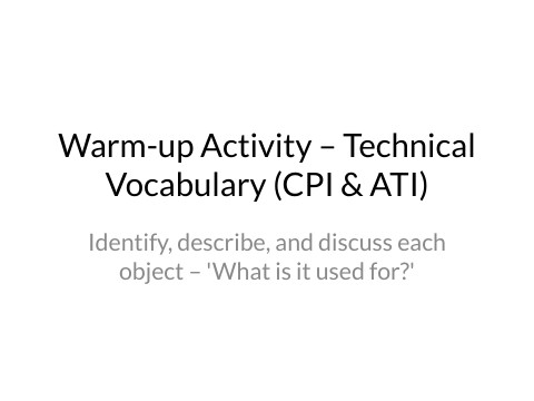 Warm_Up_Technical_Vocabulary_Schematic_Pack.pptx | Genially