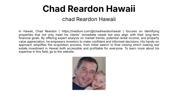 Chad Reardon Hawaii | Genially