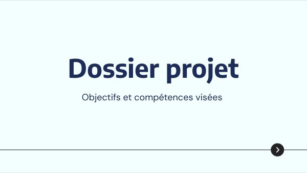 Dossier projet | Genially