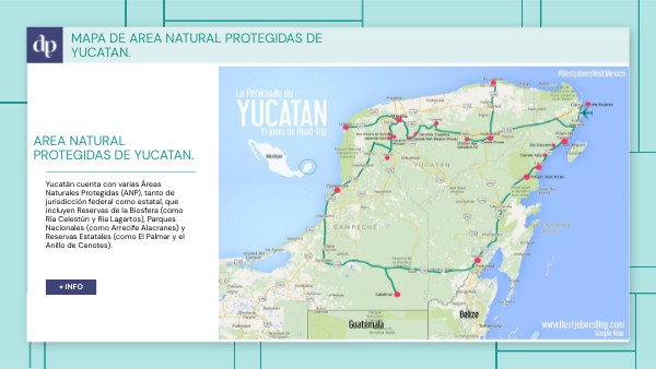 MAPA DE AREA NATURAL PROTEGIDAS DE YUCATAN. | Genially