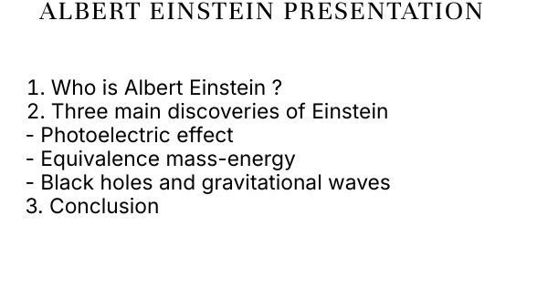 ALbert einstein presentation | Genially