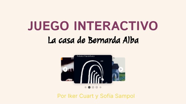 Trabajo La casa de Bernarda Alba | Genially