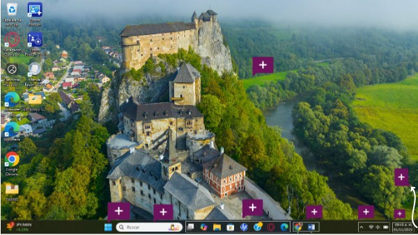 Imagen interactiva del ambiente de trabajo de Windows | Genially