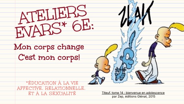 ATELIERs EVARS* 6e: | Genially