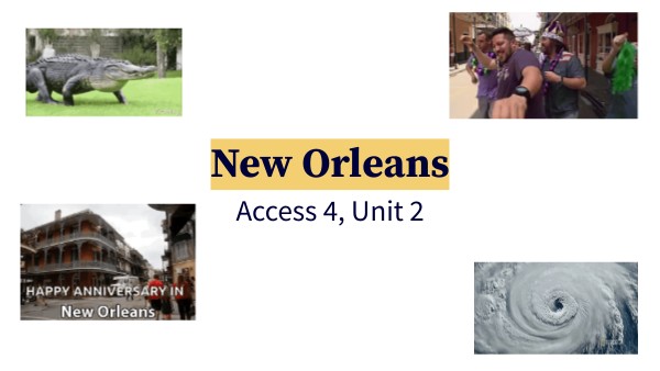 Access 4_Unit 2 | Genially