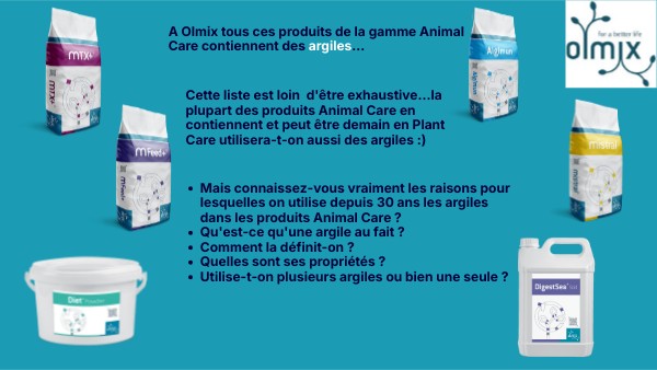 A Olmix tous ces produits de la gamme Animal Care contiennent des ...