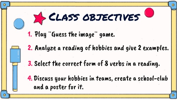 Class objectives | Genially