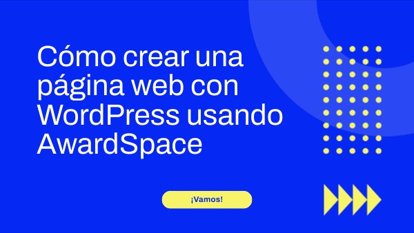 Cómo crear una página web con WordPress usando AwardSpace | Genially