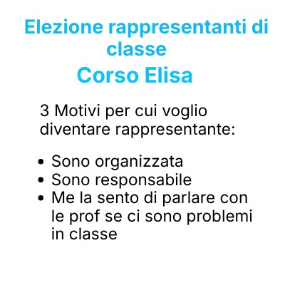 Elezione rappresentanti di classe | Genially