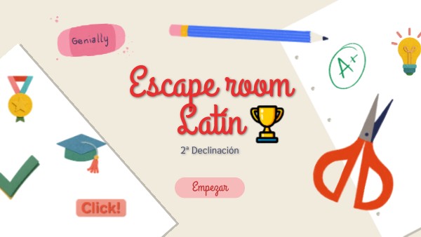 Escape room Latín | Genially