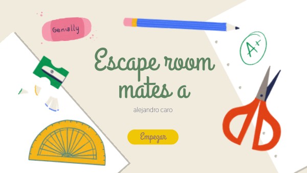 Escape room mates a | Genially