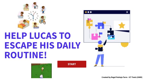 HELP LUCAS TO ESCAPE HIS DAILY ROUTINE! | Genially