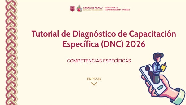 Tutorial de Diagnóstico de Capacitación Específica (DNC) 2026 | Genially