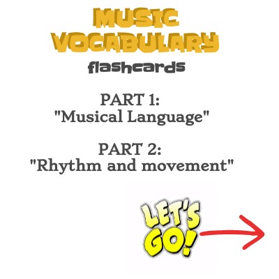 MUSIC VOCABULARY (Part 1) FLASHCARDS | Genially