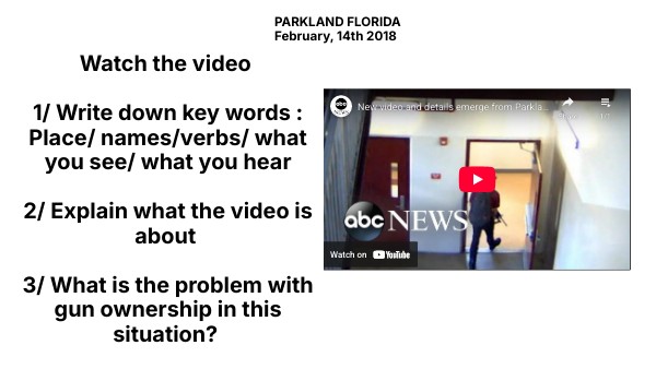 Parkland video première | Genially