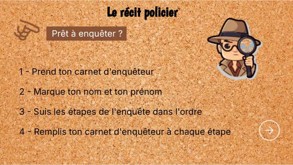 Le récit policier AS | Genially
