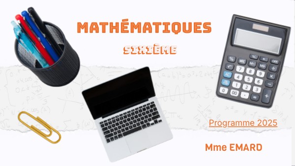 mathématiques niveau 6e - programme 2025 | Genially