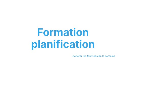 Formation planification | Genially