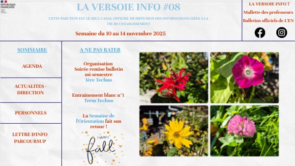 La Versoie INFO #08 | Genially
