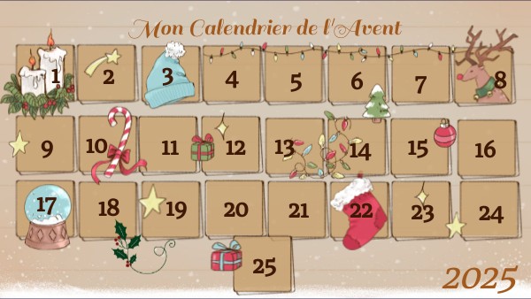 Mon calendrier de l'a | Genially
