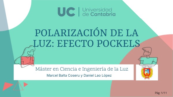 POLARIZACIÓN DE LA LUZ: EFECTO POCKELS | Genially