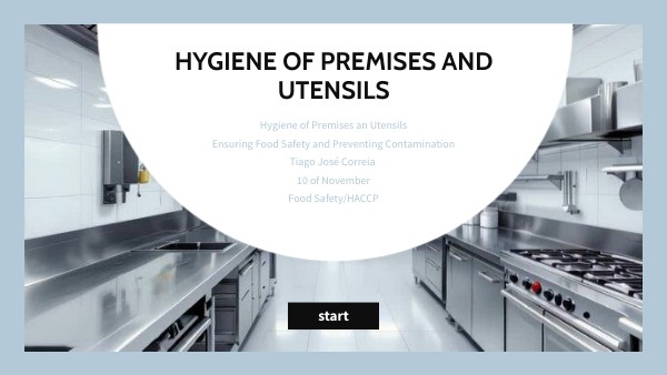 Hygiene of premises and utensils | Genially