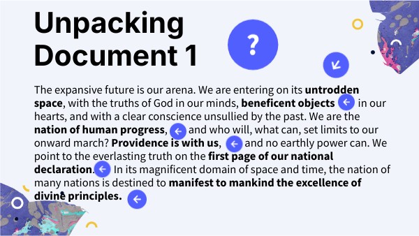 Manifest Destiny Documents | Genially