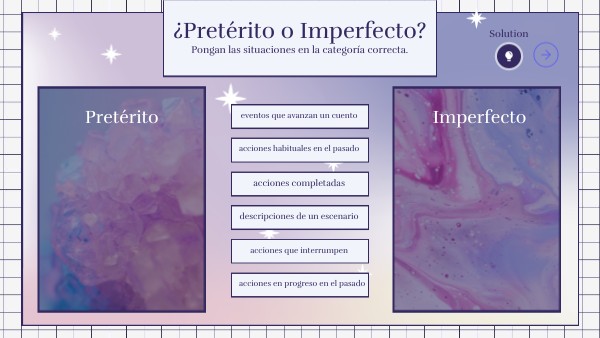 ¿Pretérito o Imperfecto? | Genially