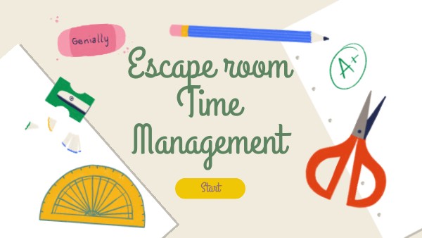 Time Management Escape Room | Genially