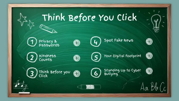 Think Before You Click | Genially
